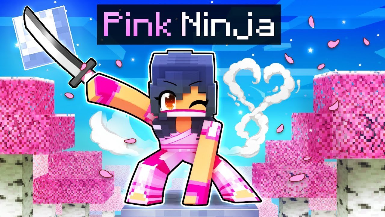 Playing Minecraft as a PINK NINJA! Aphmau - video Dailymotion