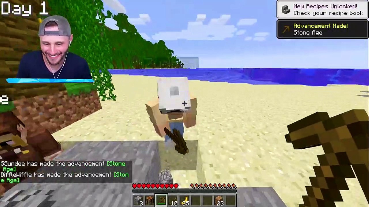 SSUNDEE I Survived 100 Days On a Minecraft Survival Island - video ...