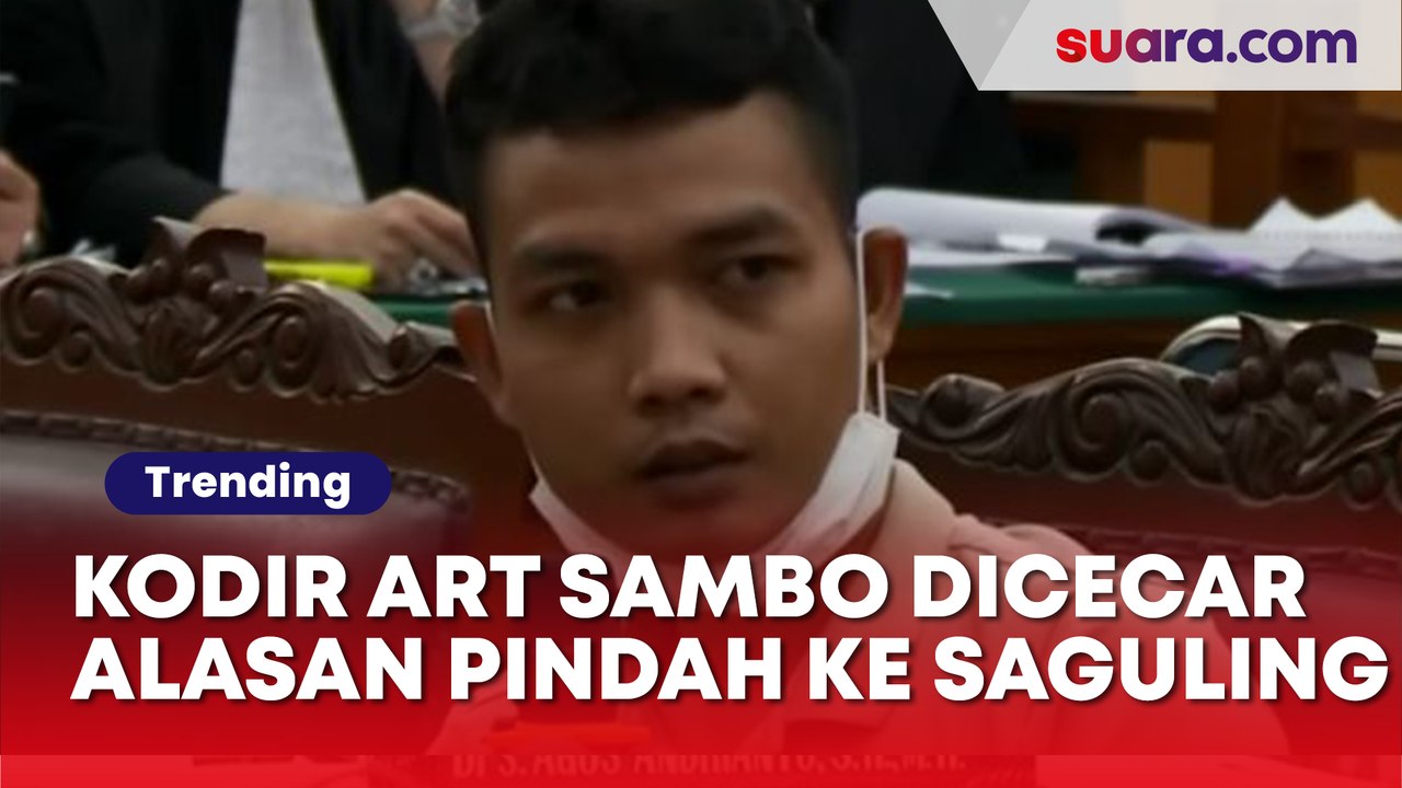 Kodir ART Ferdy Sambo Dicecar Alasan Pindah ke Saguling Usai Brigadir J Tewas - Video Dailymotion