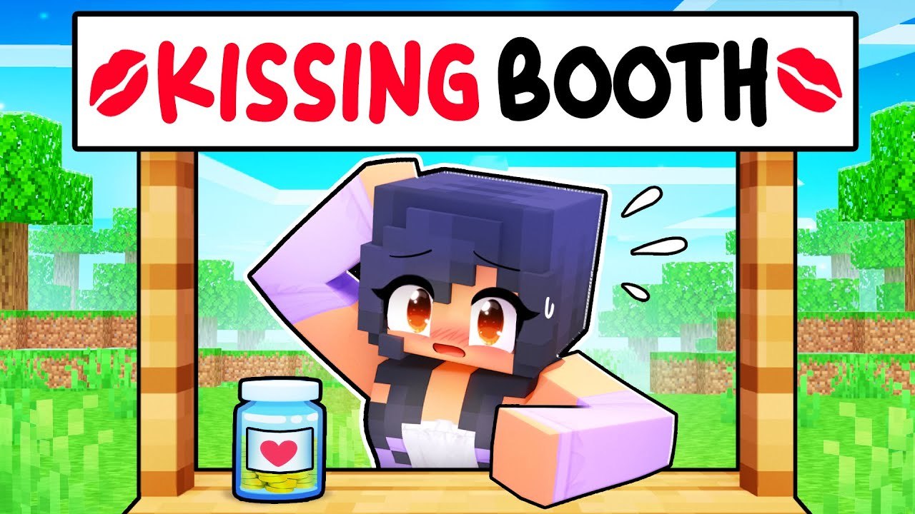 Opening a KISSING BOOTH in Minecraft ! Aphmau - video Dailymotion