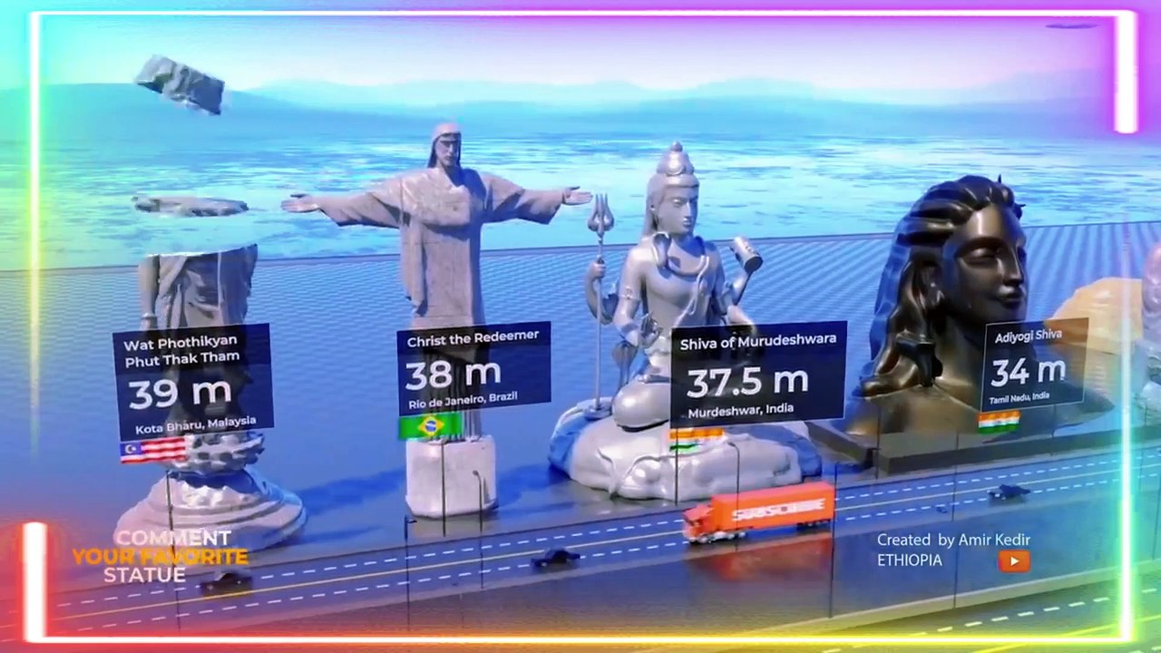 Tallest statue size comparison 3d animation - Video Dailymotion