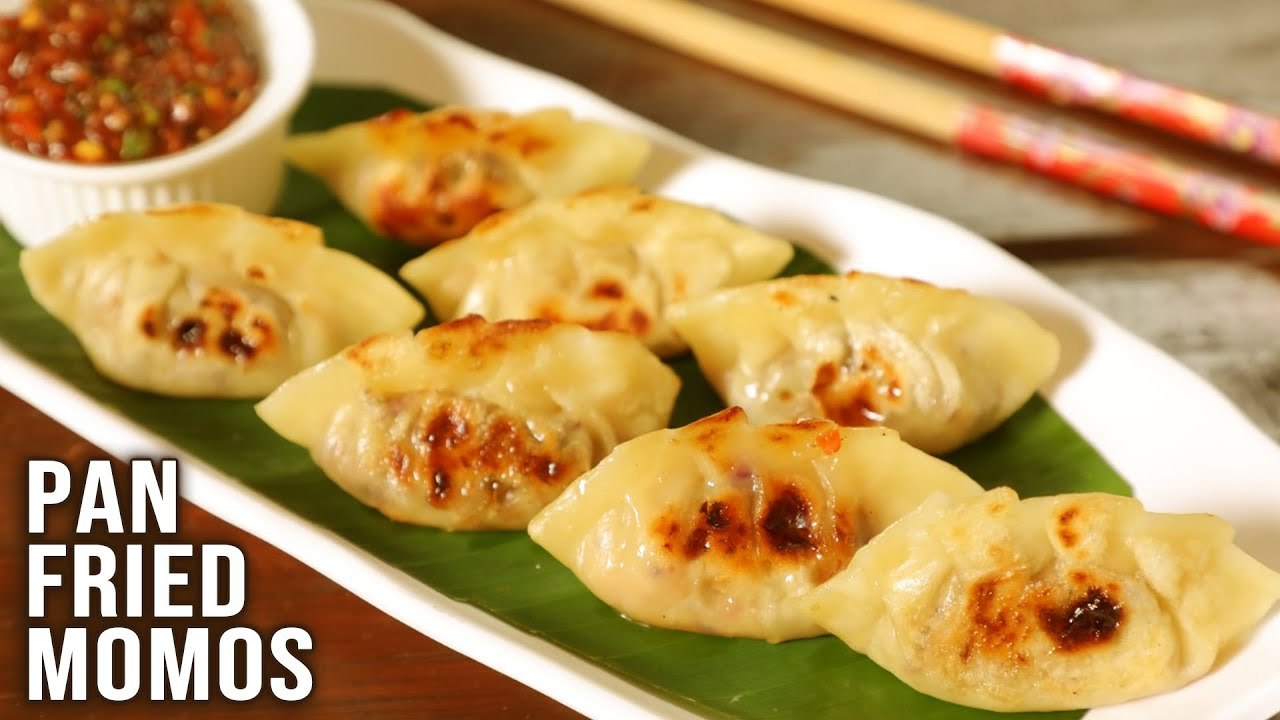 Pan Fried Veg Momos + Chutney Recipe | How To Pan Fry & Steam Momos ...