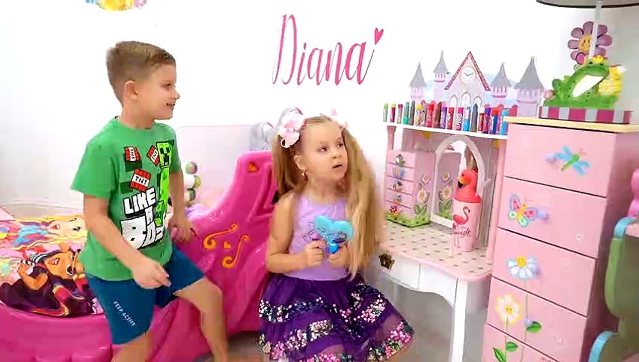 Diana and Roma staged a chocolate challenge - video Dailymotion