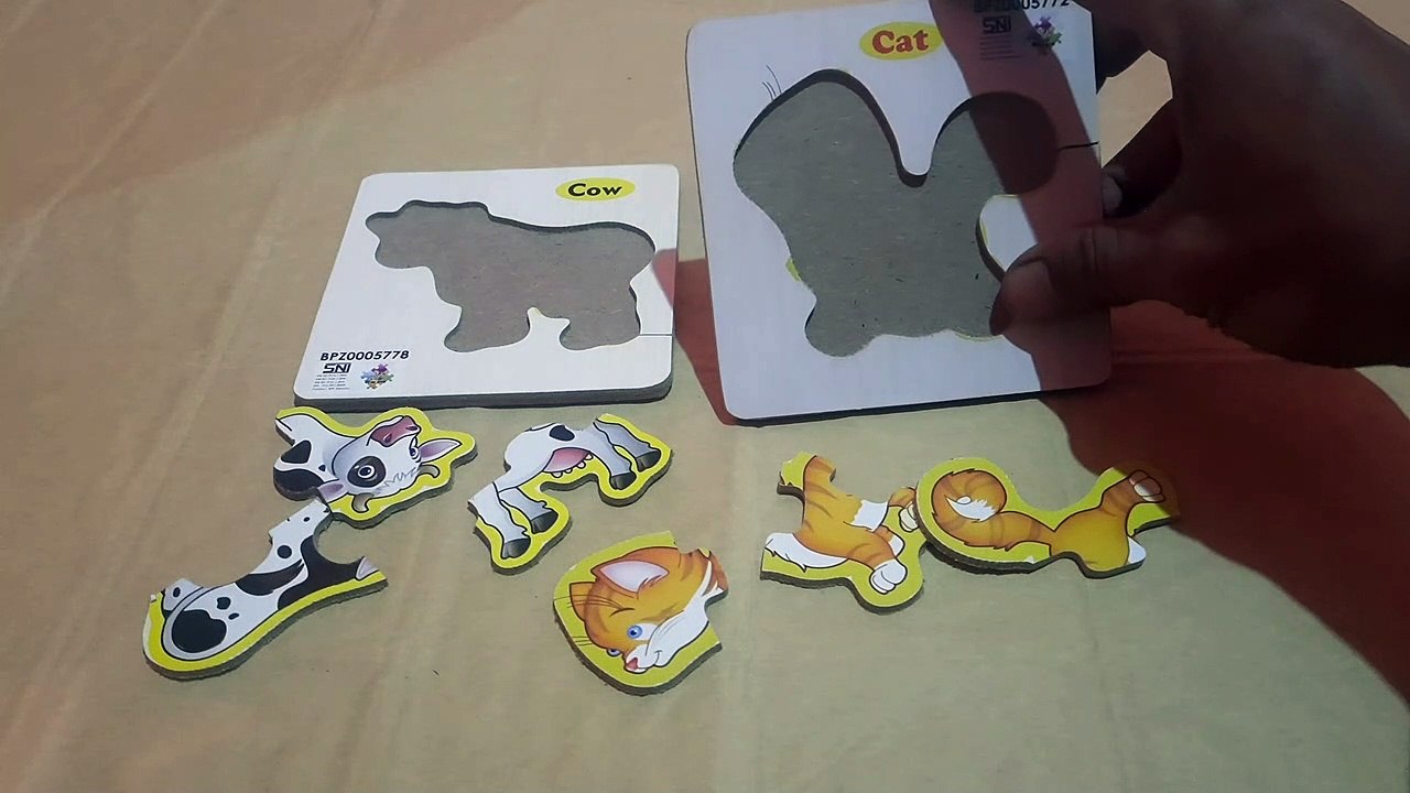 Merakit puzzle jigsaw, gambar kucing dan gambar sapi - Video Dailymotion