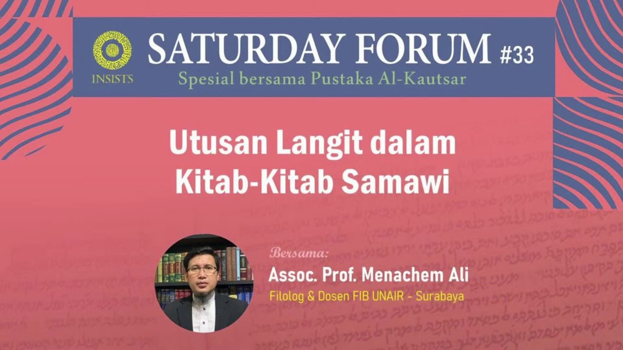 Utusan Langit dalam Kitab-Kitab Samawi_ - Assoc. Prof. Menachem Ali ...