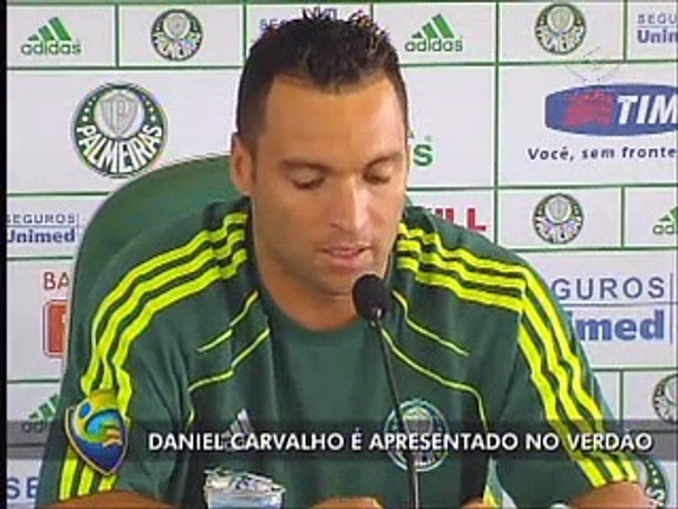 Camarão Daniel Carvalho é apresentado no Palmeiras - Vídeo Dailymotion