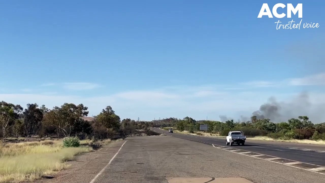Road open east of Barkly Highway after Mount Isa grass fire | North ...