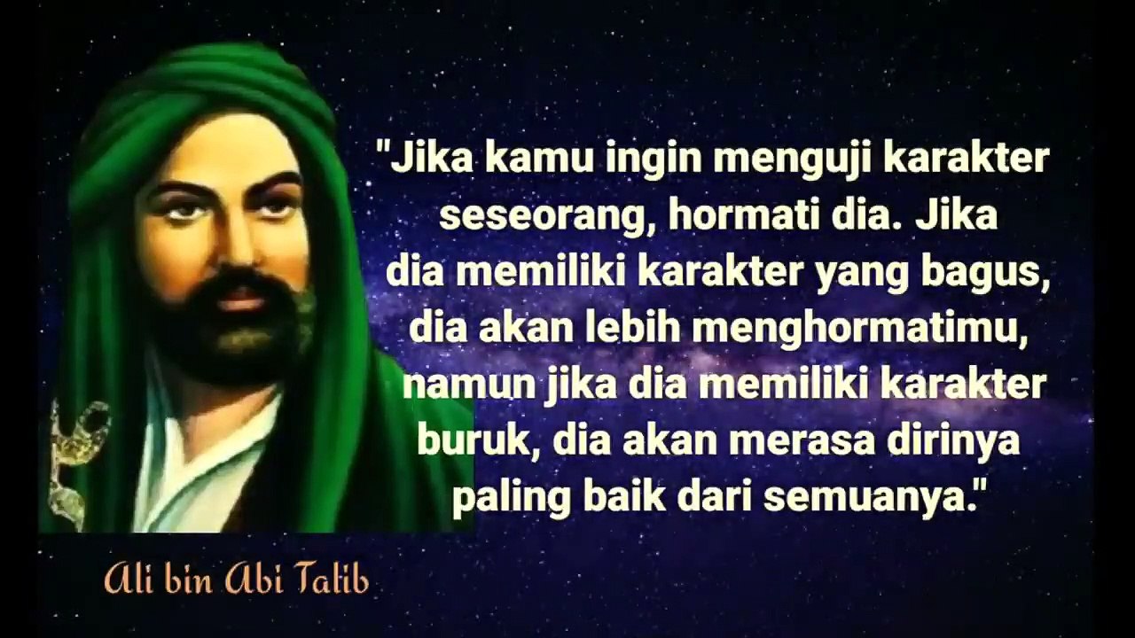 Kata- Kata Bijak Sayyidina Ali Bin Abi Thalib Yang Penuh Hikmah Untuk Motivasi Kehidupan - Video ...