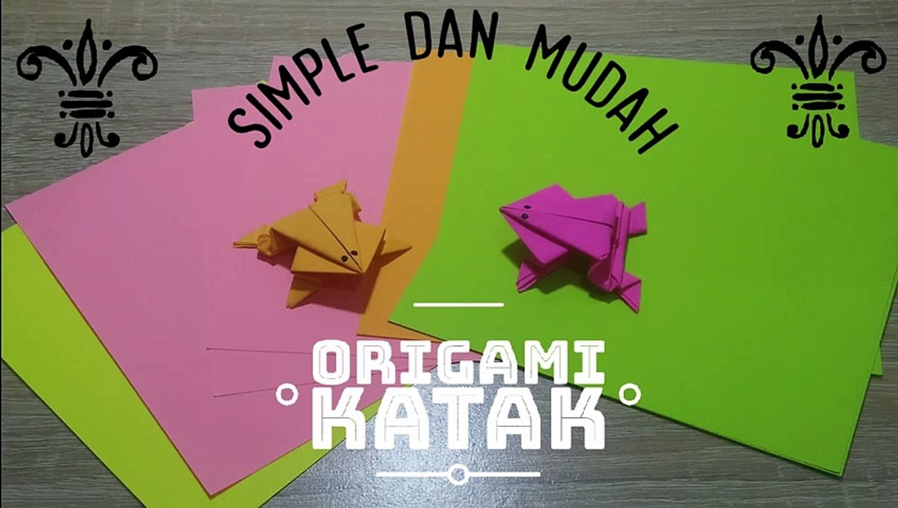 Cara membuat origami katak √√ origami kodok loncat - video Dailymotion