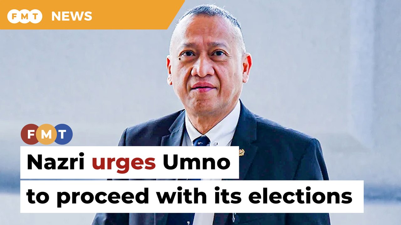 Umno should proceed with polls, preserve democracy, says Nazri - video Dailymotion