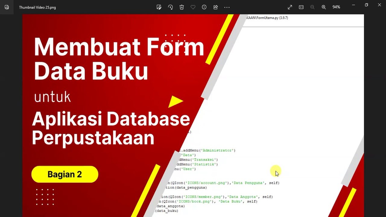 Membangun Aplikasi Database Perpustakaan Menggunakan Python GUI & MySQL ...