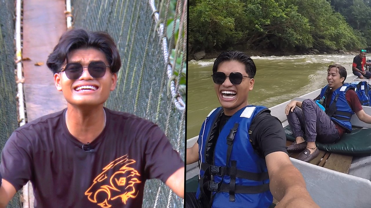 Nampak berani tapi sebenarnya Zulhadi takut tinggi... Kuala Tahan ...