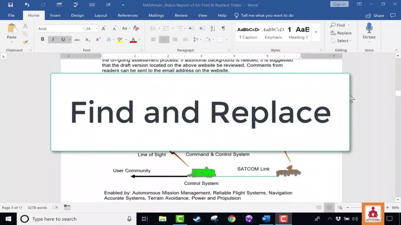 Using Find & Replace in Microsoft Word - video Dailymotion
