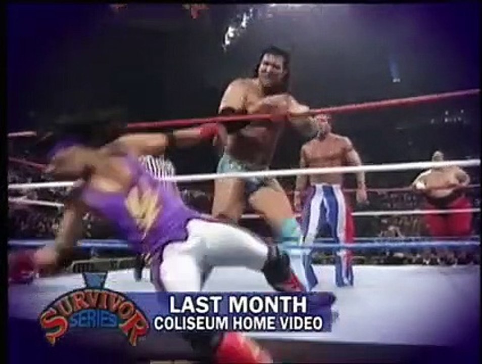 Razor Ramon & Marty Jennetty Vs. The 1-2-3 Kid & Sycho Sid (w/Ted ...