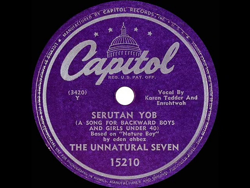 1948 The Unnatural Seven without Red Ingle Serutan Yob Karen Tedder Jim ...