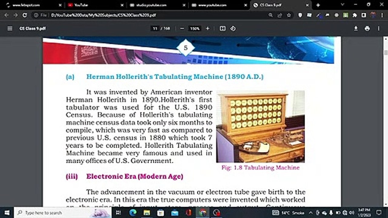 Computer Science Class IX | Sindh TextBook Board, Jamshoro (STBB) | Chapter: 01 | Fundamentals ...