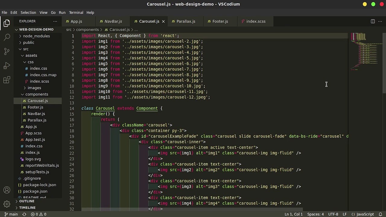 React - web design project - Vídeo Dailymotion