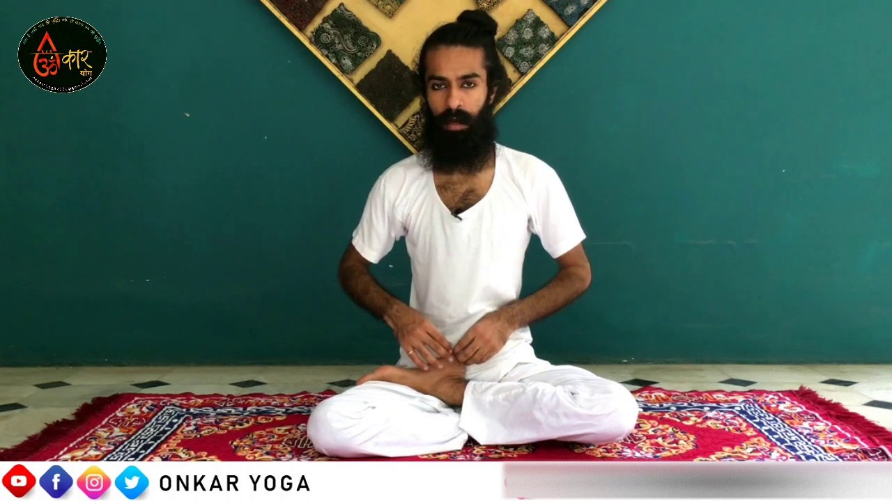 Half Lotus position Yoga pose l Padmasana l one cross legged sitting ...