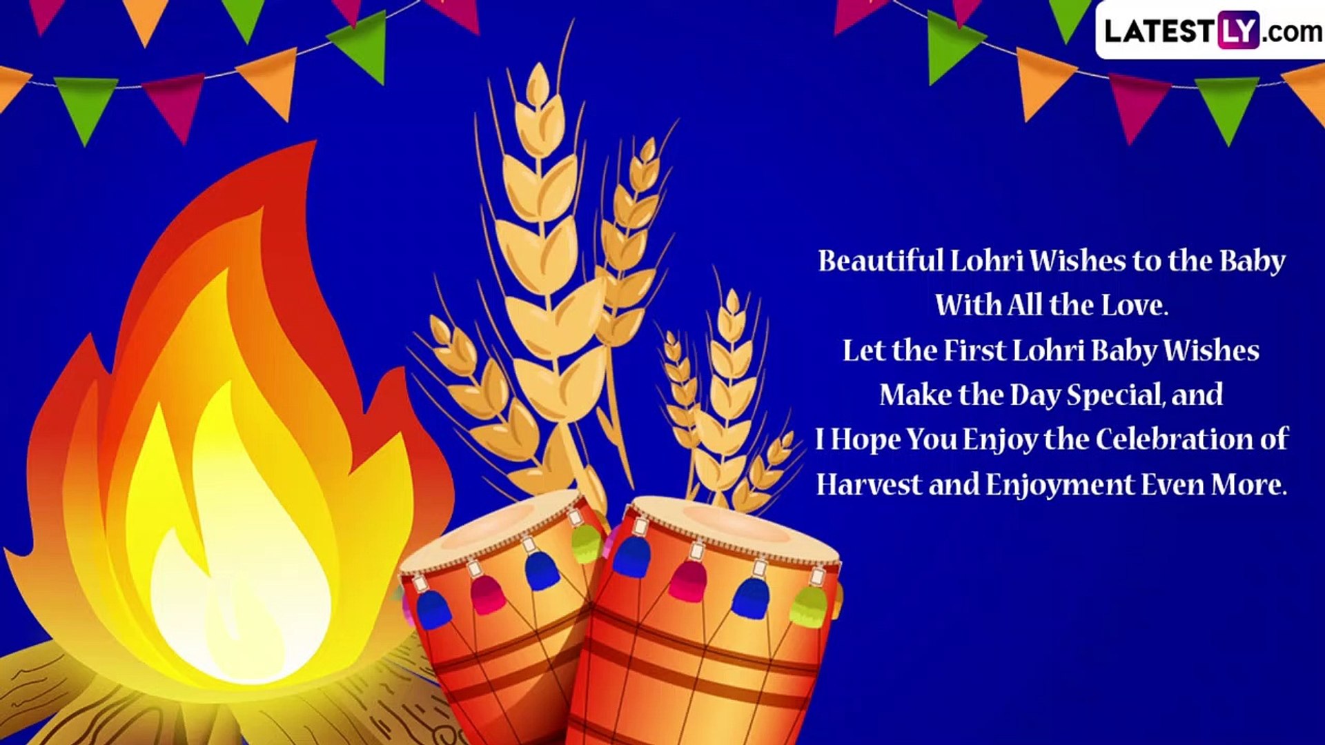 First Lohri Quotes Happy Lohri 2025: Wishes Images, Status, Quotes,