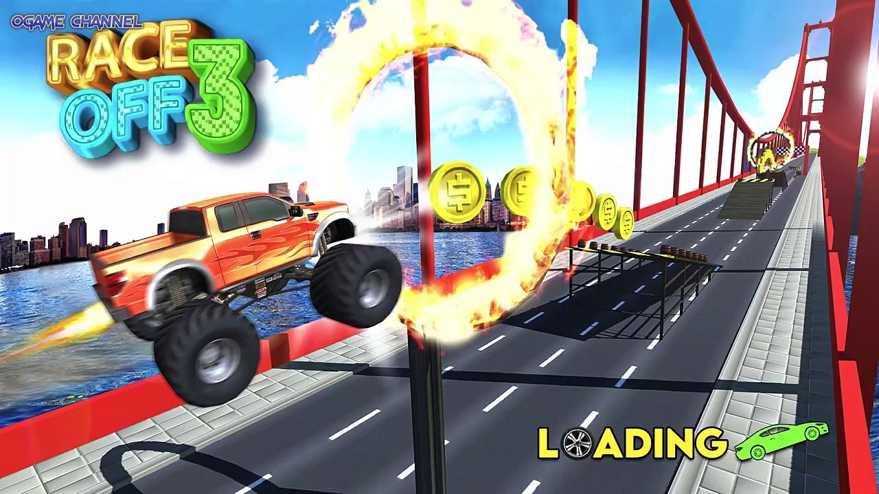 Race Off 3 Car Stunt Games - SEAPORT MAP - 4x4 Monster Truck Stunts ...