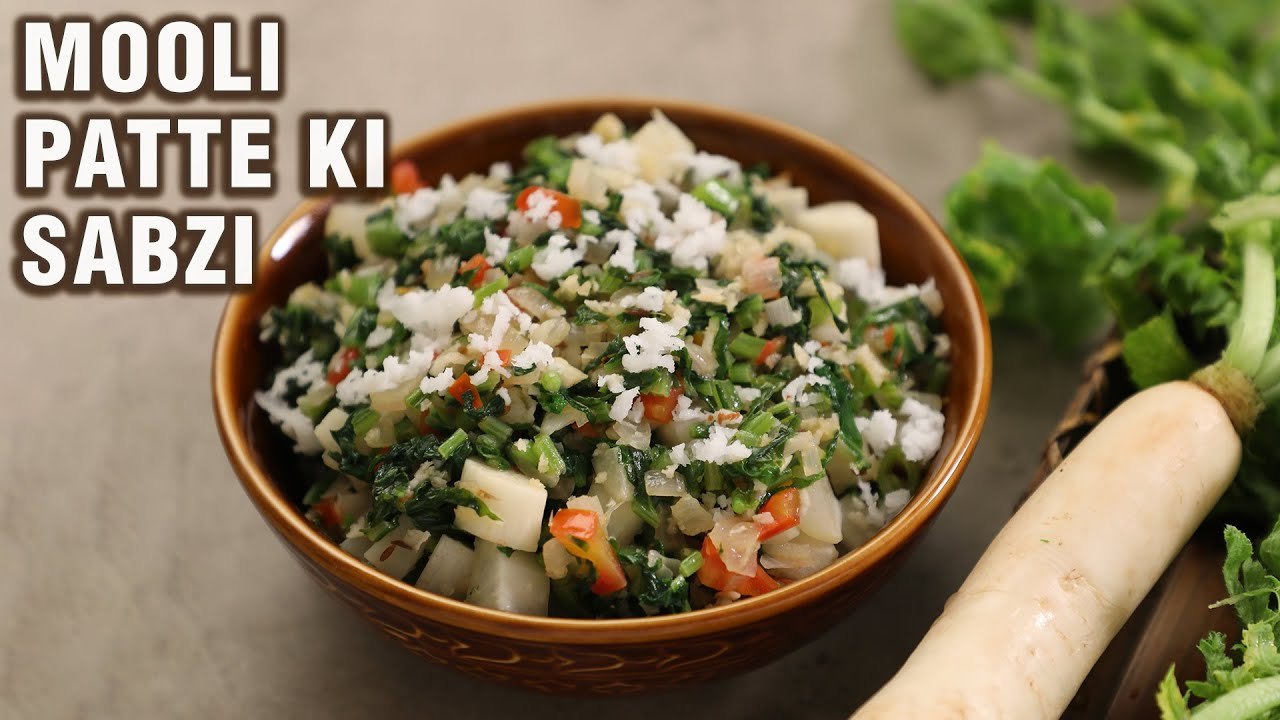 Mooli Patte ki Sabzi Recipe | Healthy Radish Leaves Sabzi | Lunch Box ...