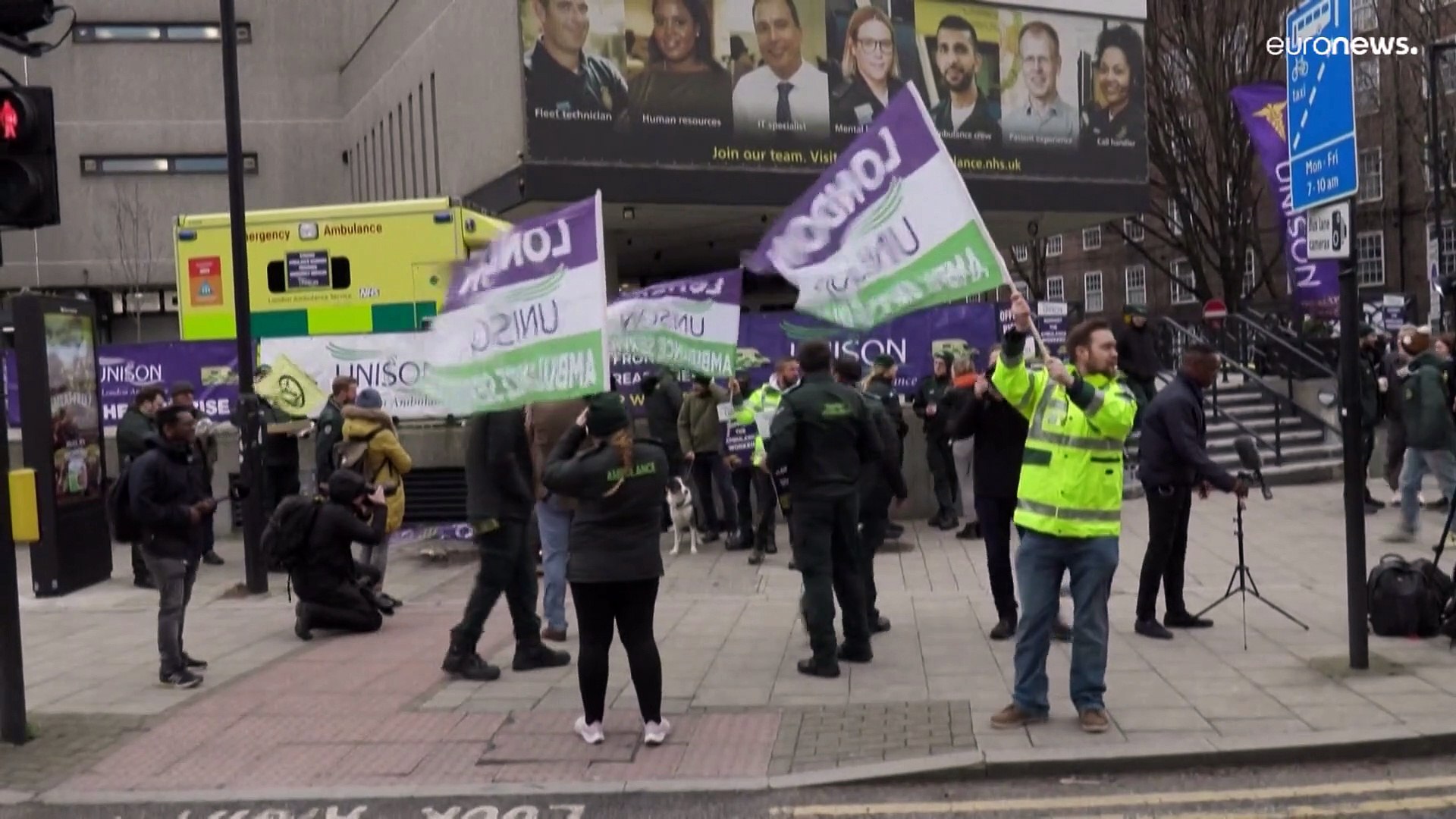 Ambulance workers in England and Wales strike in latest health sector ...