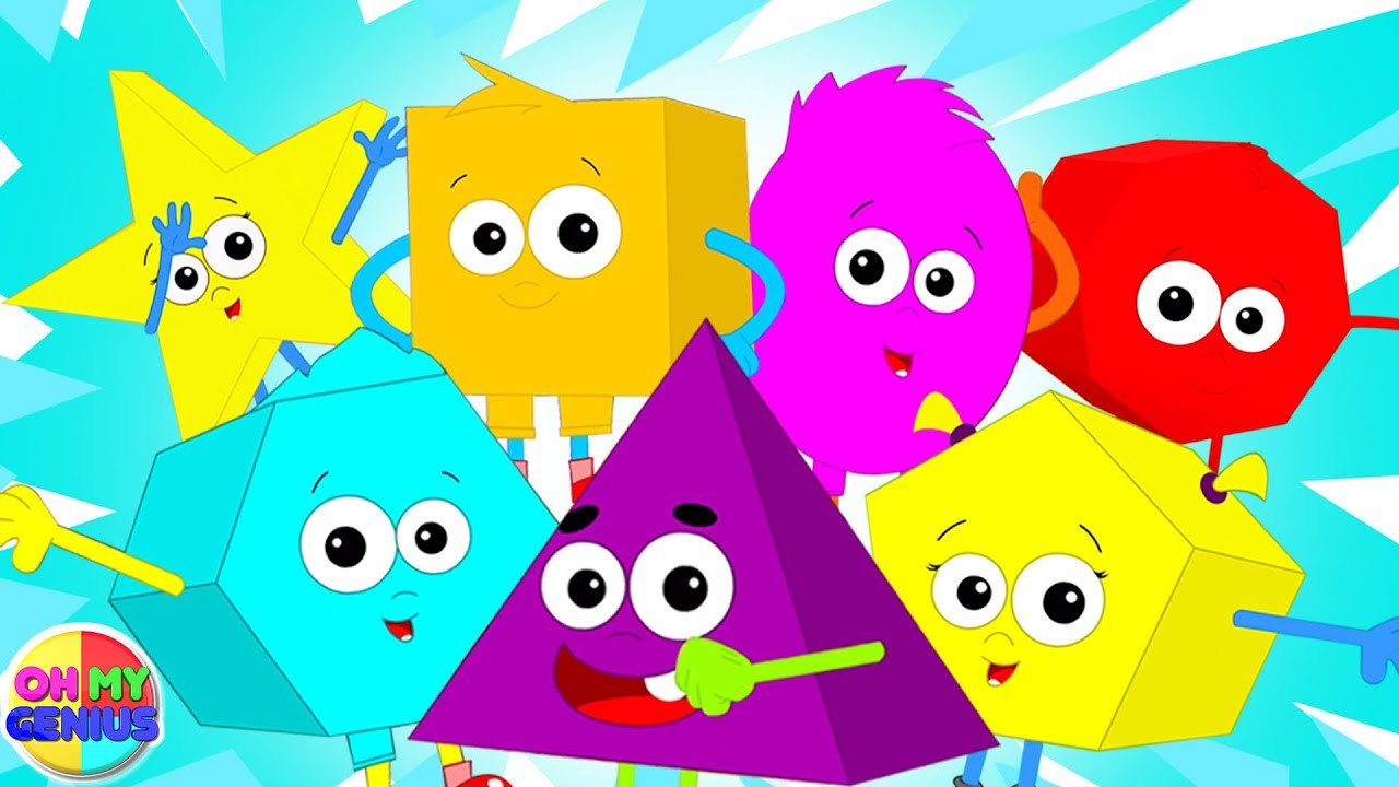 Ten Little Shapes | Learning Videos And Children Rhymes - video Dailymotion