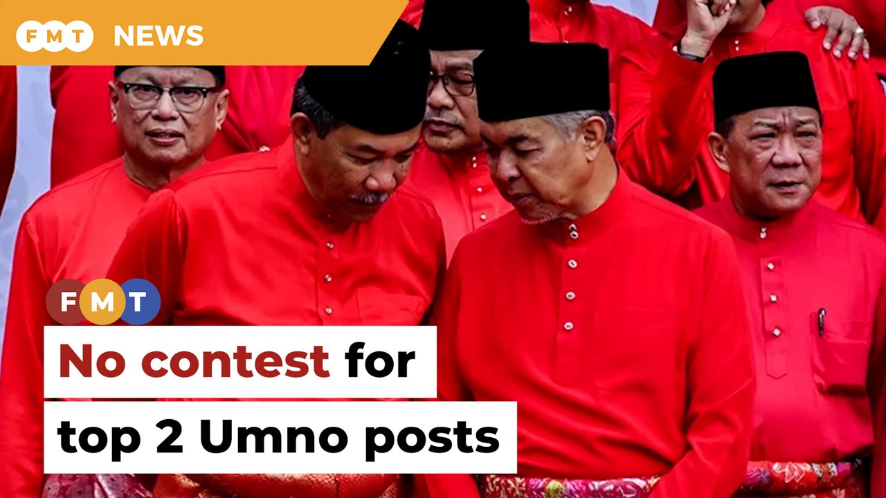 Motion to bar contest for top 2 Umno posts passed - video Dailymotion