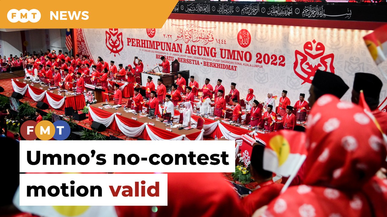 Umno’s no-contest motion valid, says Ahmad Maslan - video Dailymotion