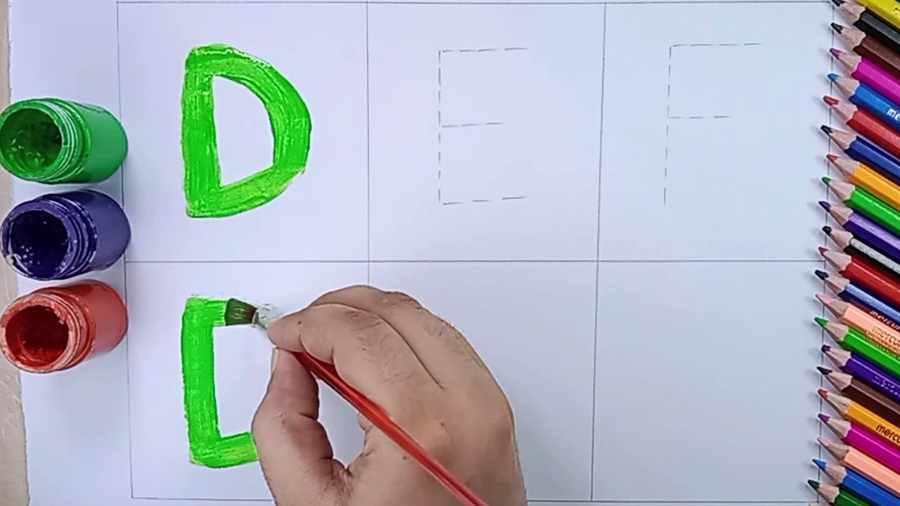 HOW TO LEARN AND WRITE ALPHABETS /KIDS CARTOON /COLOURS NAME /ABC ...