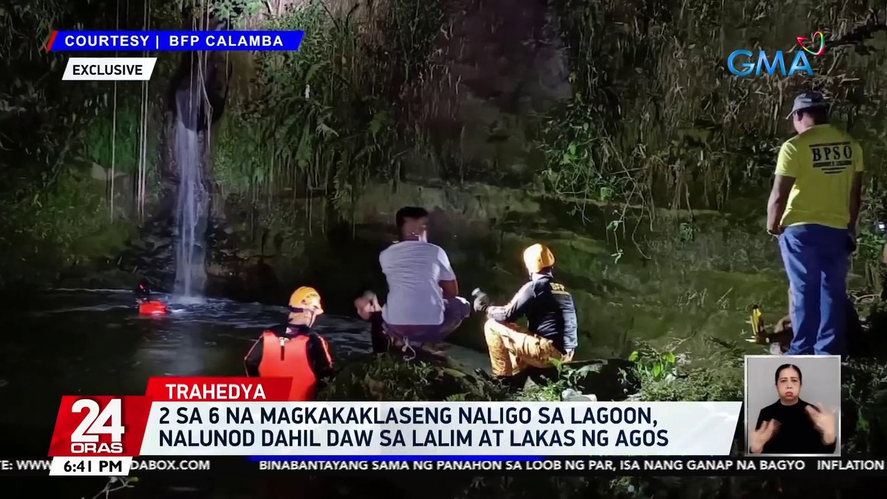 2 sa 6 na magkakaklaseng naligo sa lagoon, nalunod dahil daw sa lalim ...
