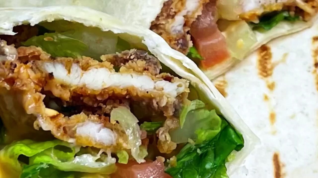 Crispy Chicken Wrap KFC Style Chicken Twister Warp __ Chicken Wrap ...