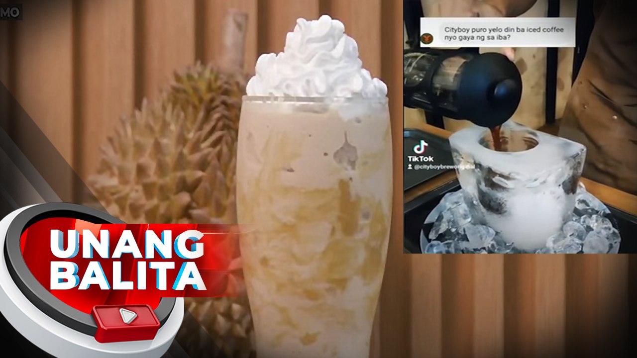 Kare-kare coffee, durian latte at frappe, at coffee on ice, mga ...