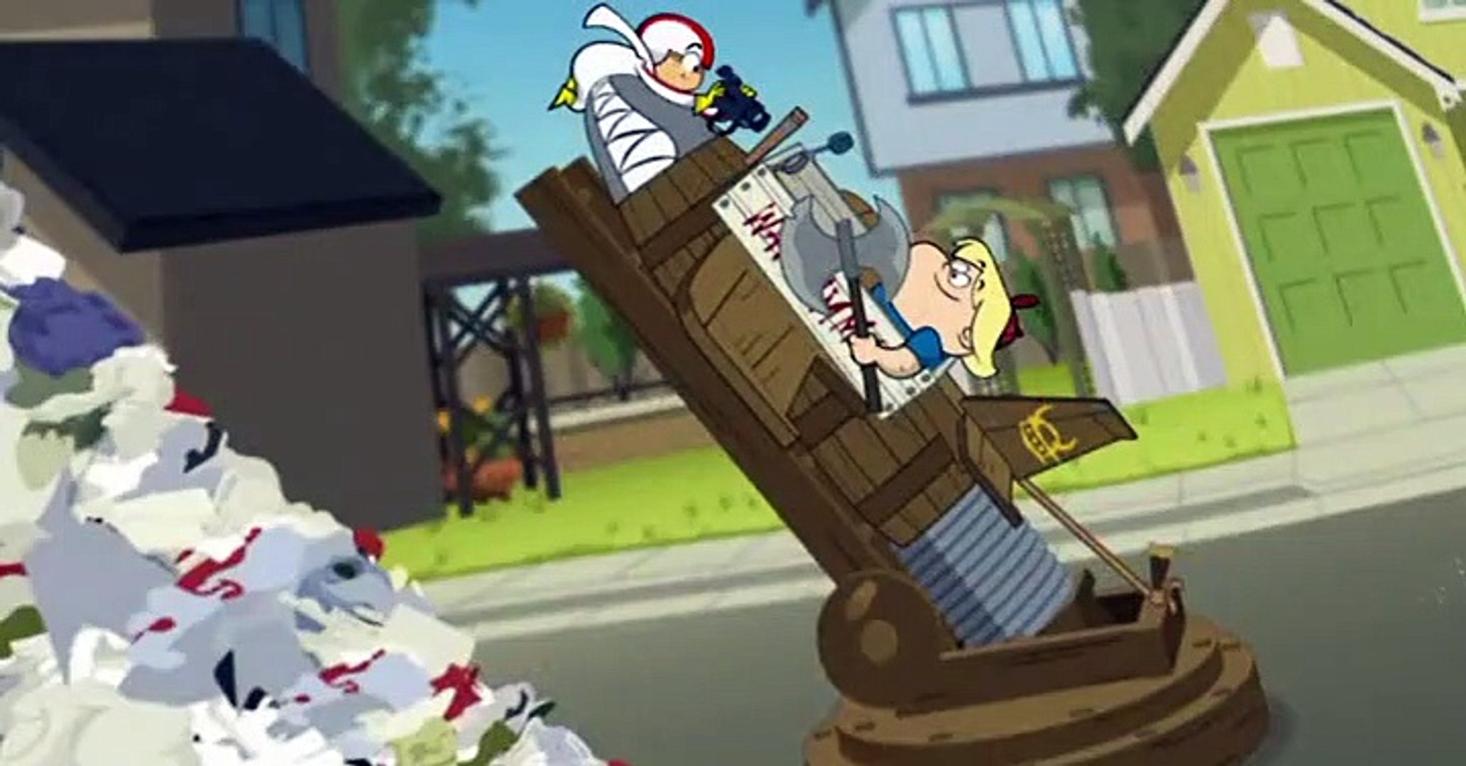 Kick Buttowski And Gunther Kiss "Kick Buttowski: Suburban Daredevil"