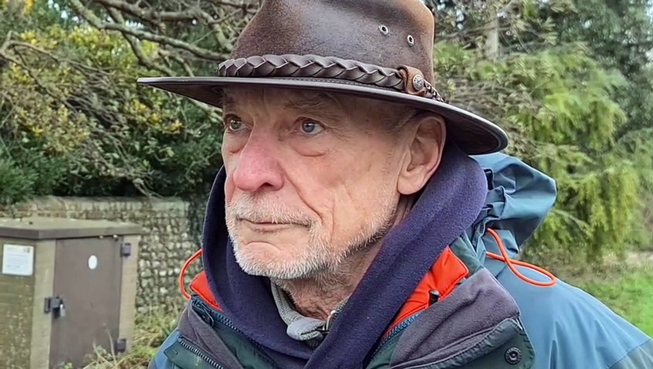 Reporter Joe Stack interviews an East Lavant resident about the ...