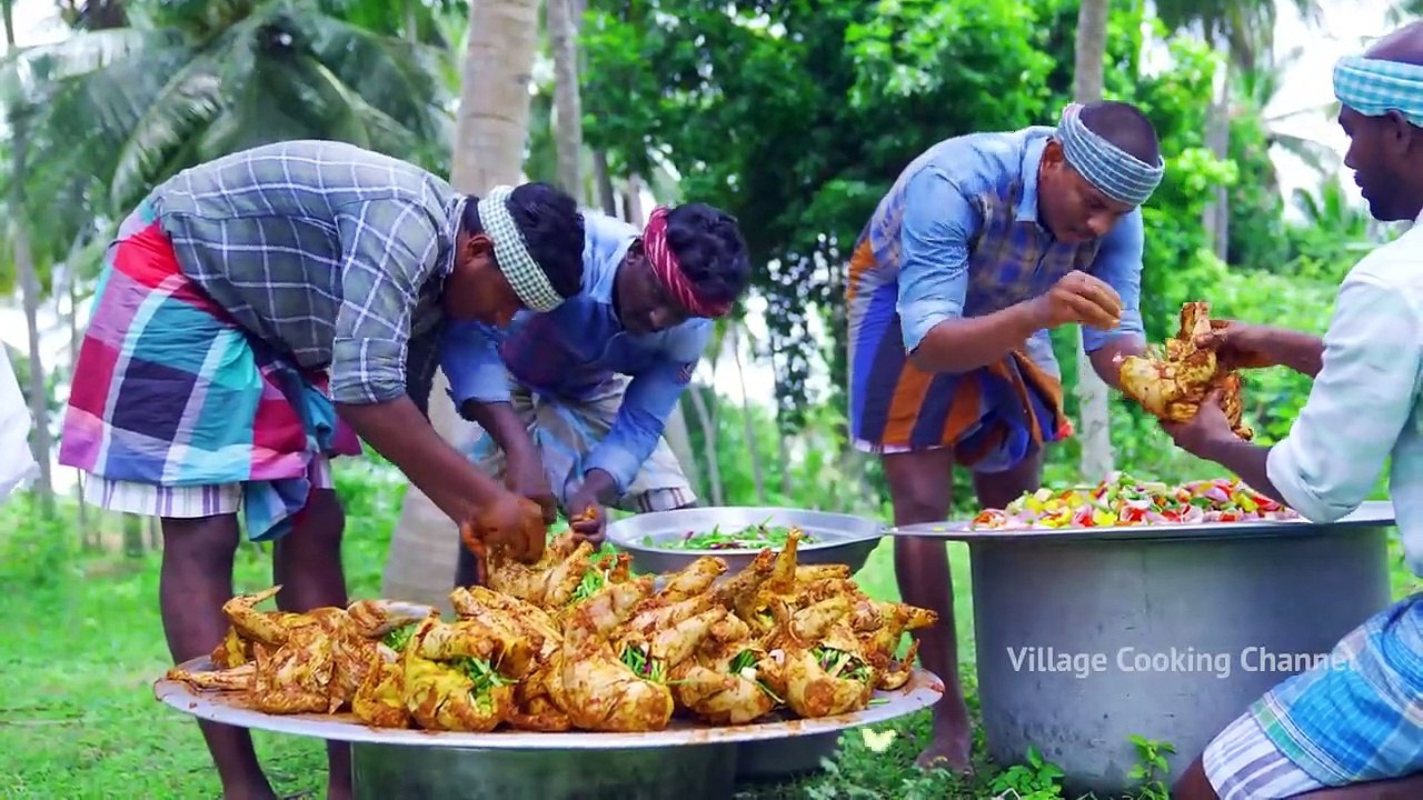FULL CHICKEN ROAST _ Whole Fried Chicken Recipe Cooking in village ...