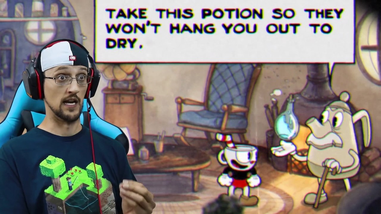 HE'S AFTER US! CUPHEAD Game- Be4 BENDY & the Ink Machine Got Spooky ...