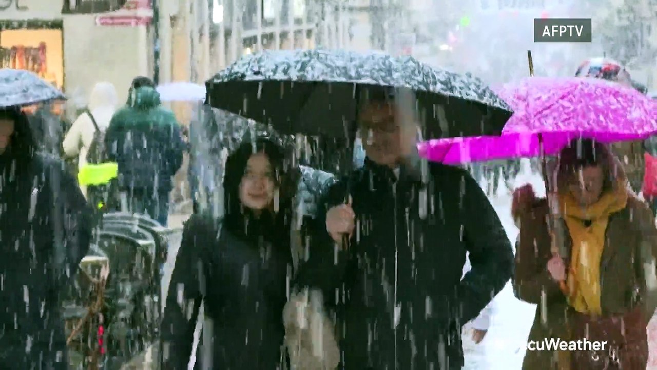 Rare snow in Bordeaux - video Dailymotion