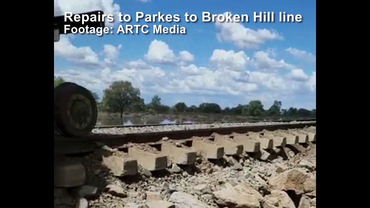 Repairs to flood damaged Parkes to Broken Hill rail line - video ...