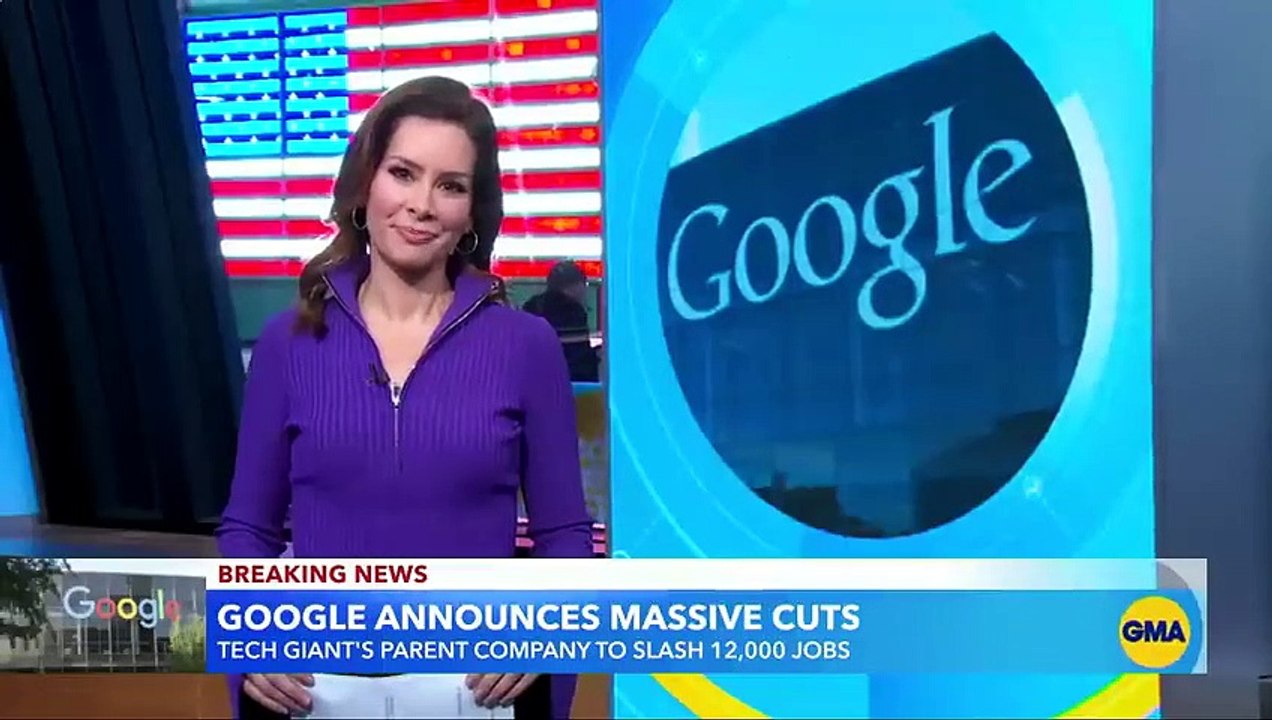 Google plans to cut 12,000 jobs globally l GMA - فيديو Dailymotion