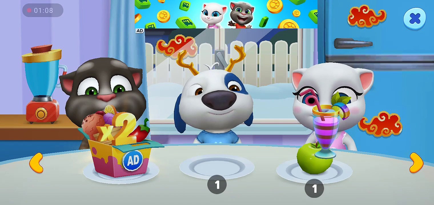 Talking Tom and friends eating dinner - video Dailymotion