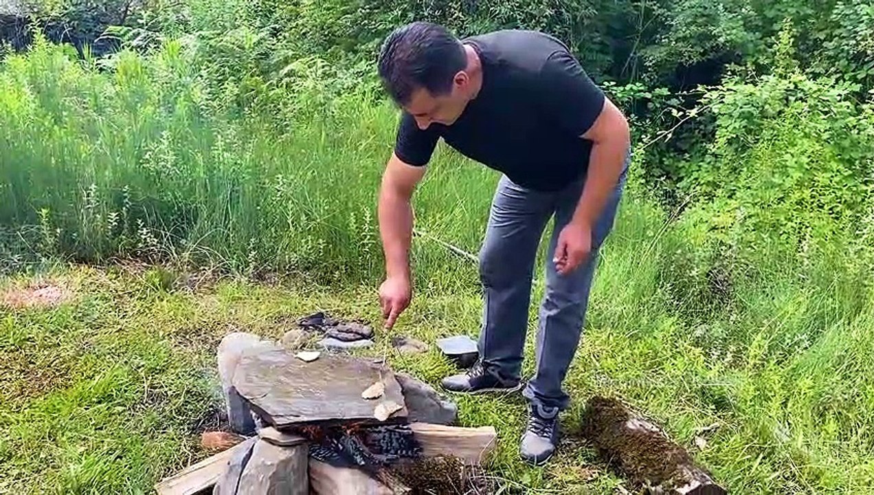 Thunder Stone Kebab - Stone Kobab Recipe - Roasted Pattar Caucasian ...