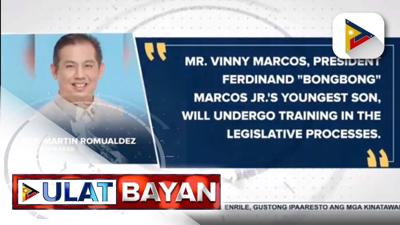 Presidential son Vinny Marcos, naglilingkod ngayon bilang intern sa ...