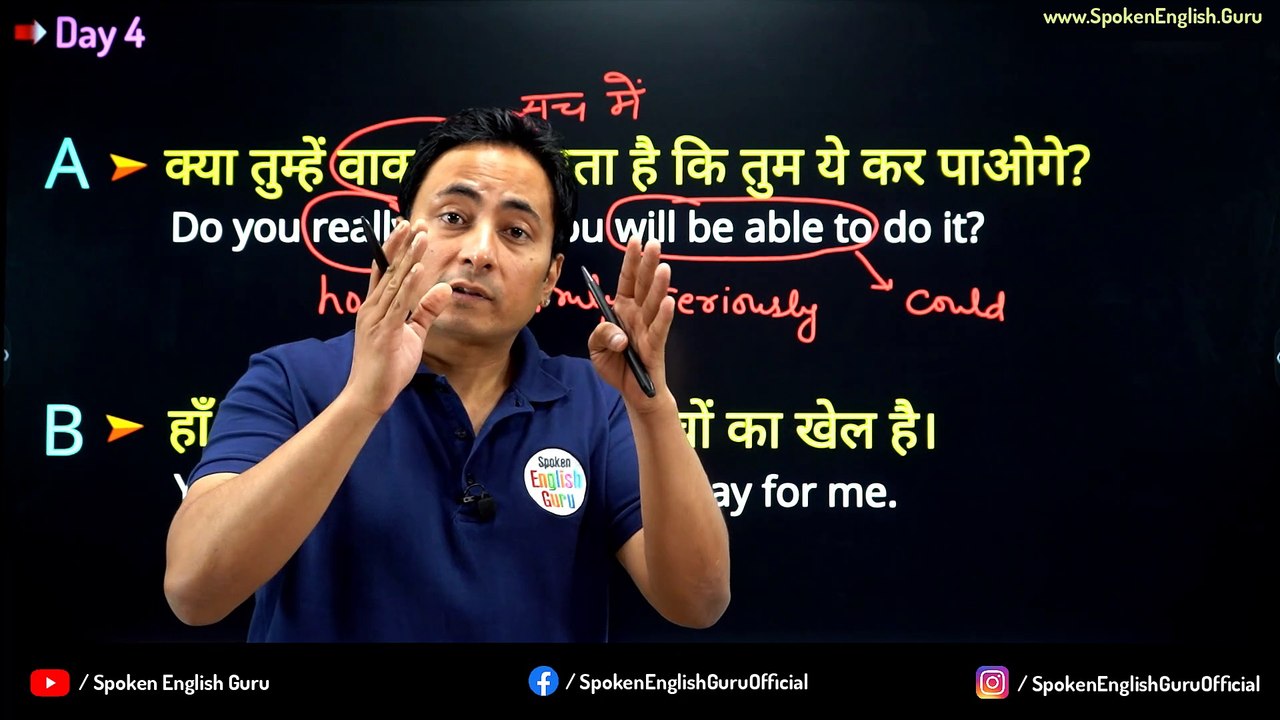 English Speaking Course Day 4 by Spoken English Guru - video Dailymotion