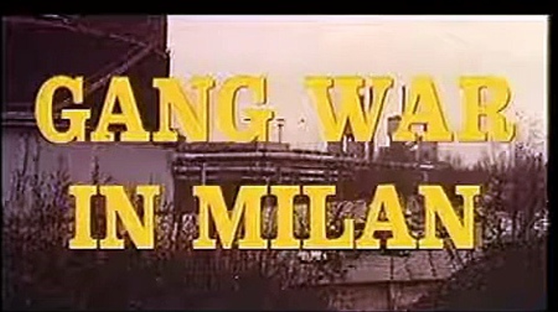 Gang War In Milan Dvd Player TRASH PALACE: Rare European Crime And