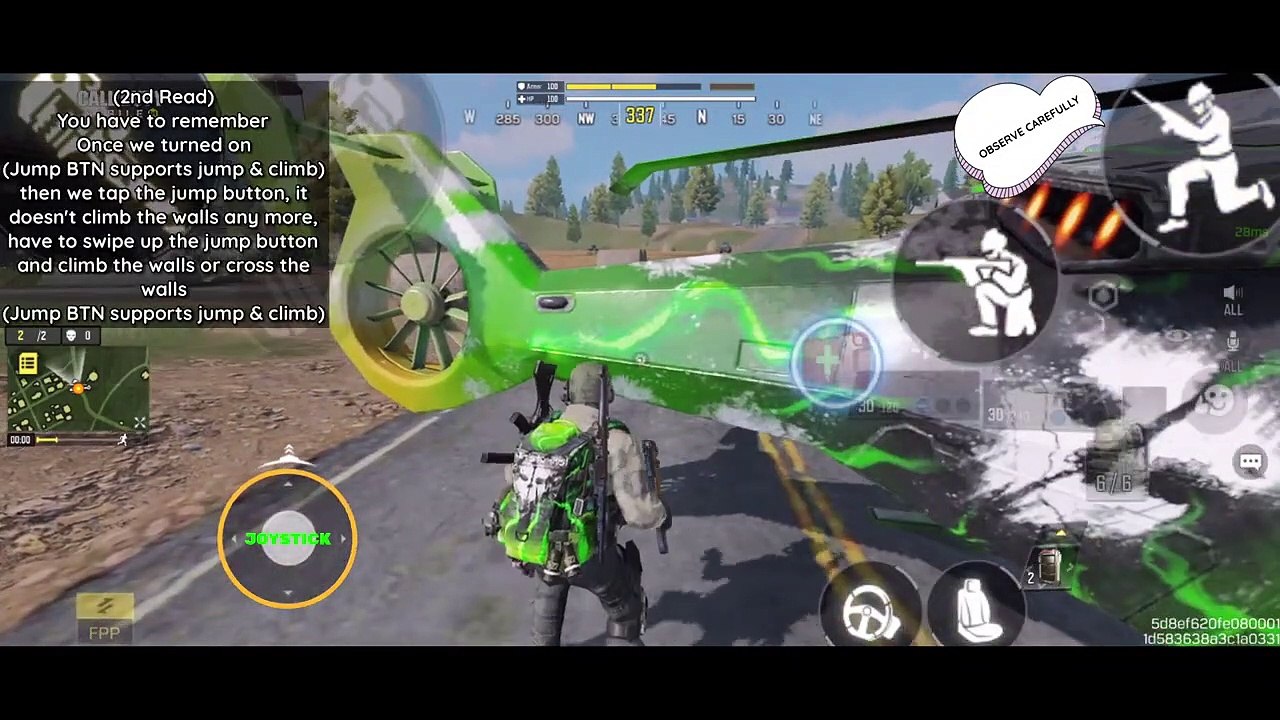 Call of Duty mobile CODM- JUMP BTN SUPPORTS JUMP AND CLIMB SETTING IN ...