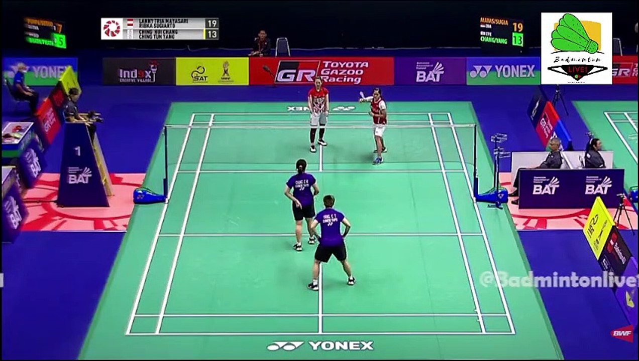Lanny Tria Mayasari/Ribka Sugiarto vs Chang Ching-Hui/Yang Ching Tun ...