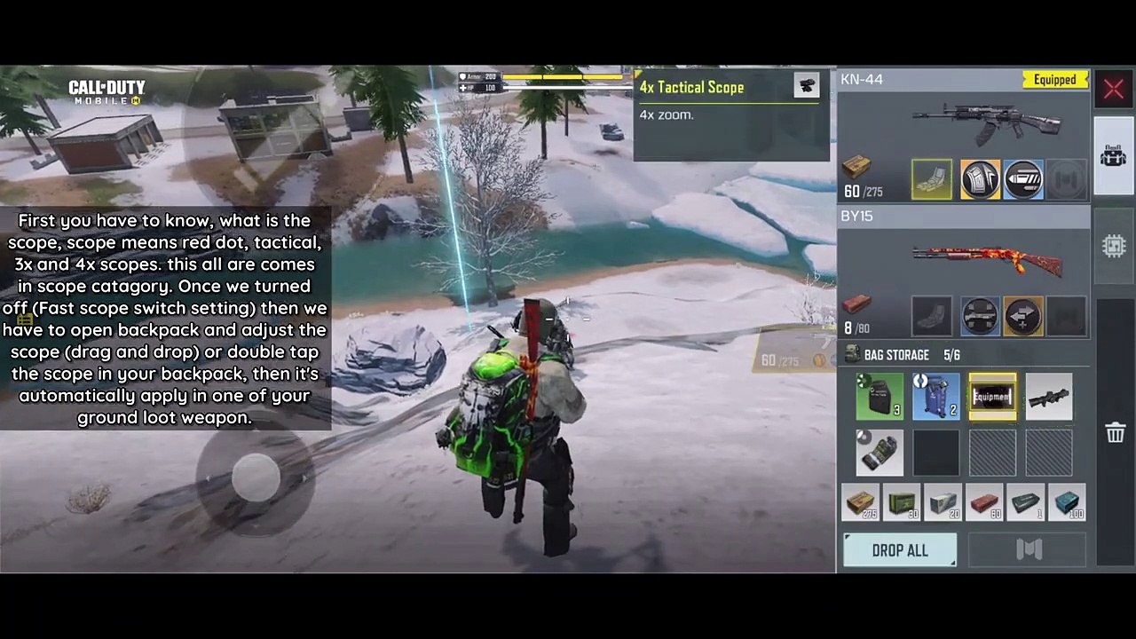 FAST SCOPE SWITCH SETTING IN-DEPTH EXPLANATION IN COD MOBILE BR - video Dailymotion