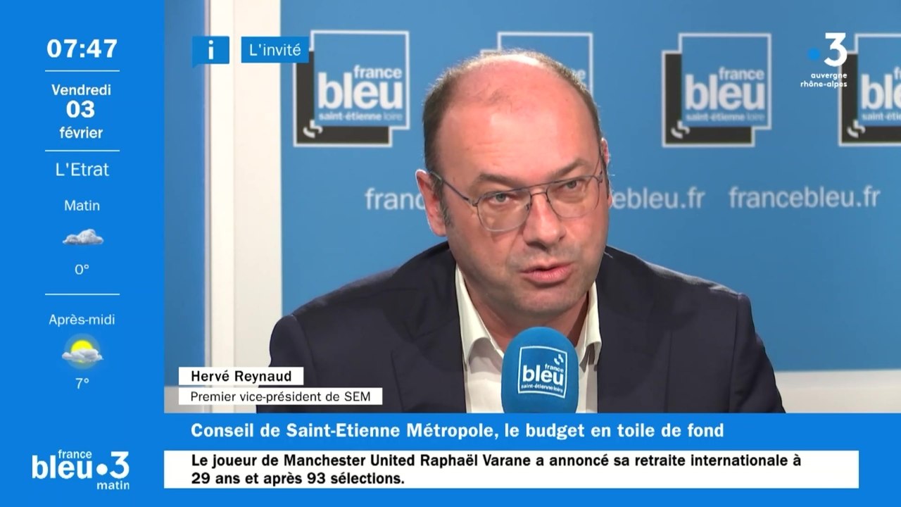 Hervé Reynaud, premier vice-président de Saint-Étienne Métropole ...