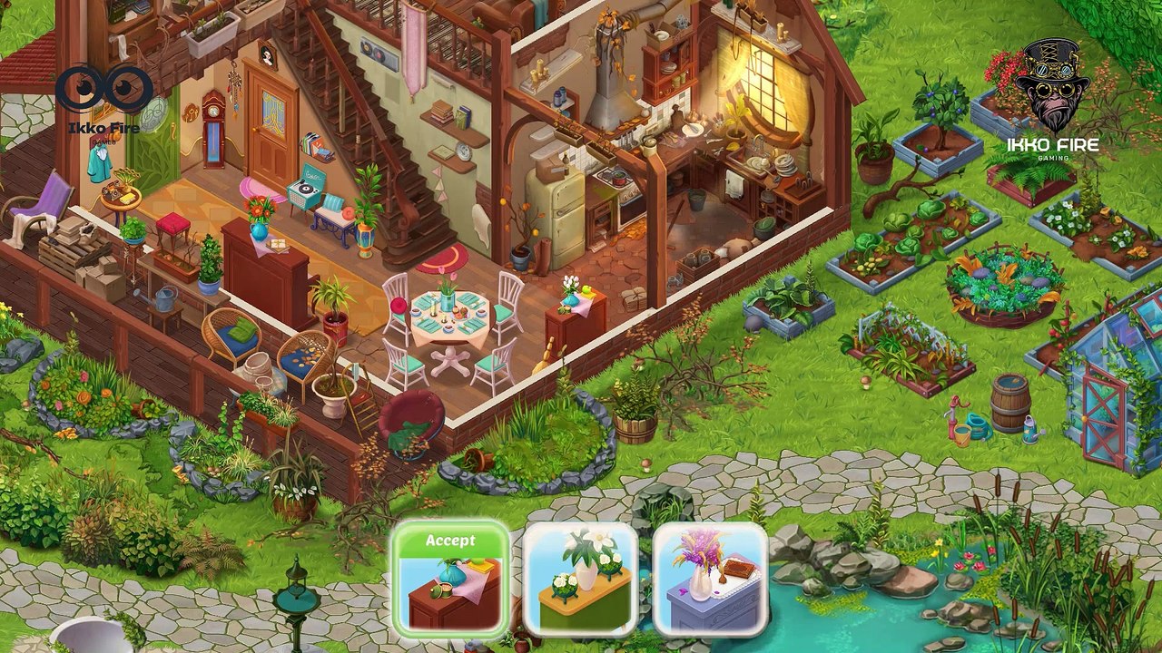 NOOB vs PRO vs HACKER - Family Town: Match-3 Makeover - Gameplay - MAX LEVEL 2 - Ikko Fire ...